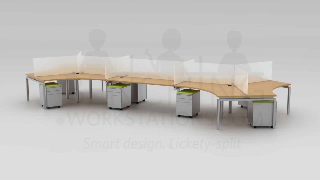 120 Degree Pod | Benching Workstations