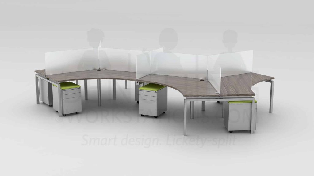120 Degree Pod | Benching Workstations